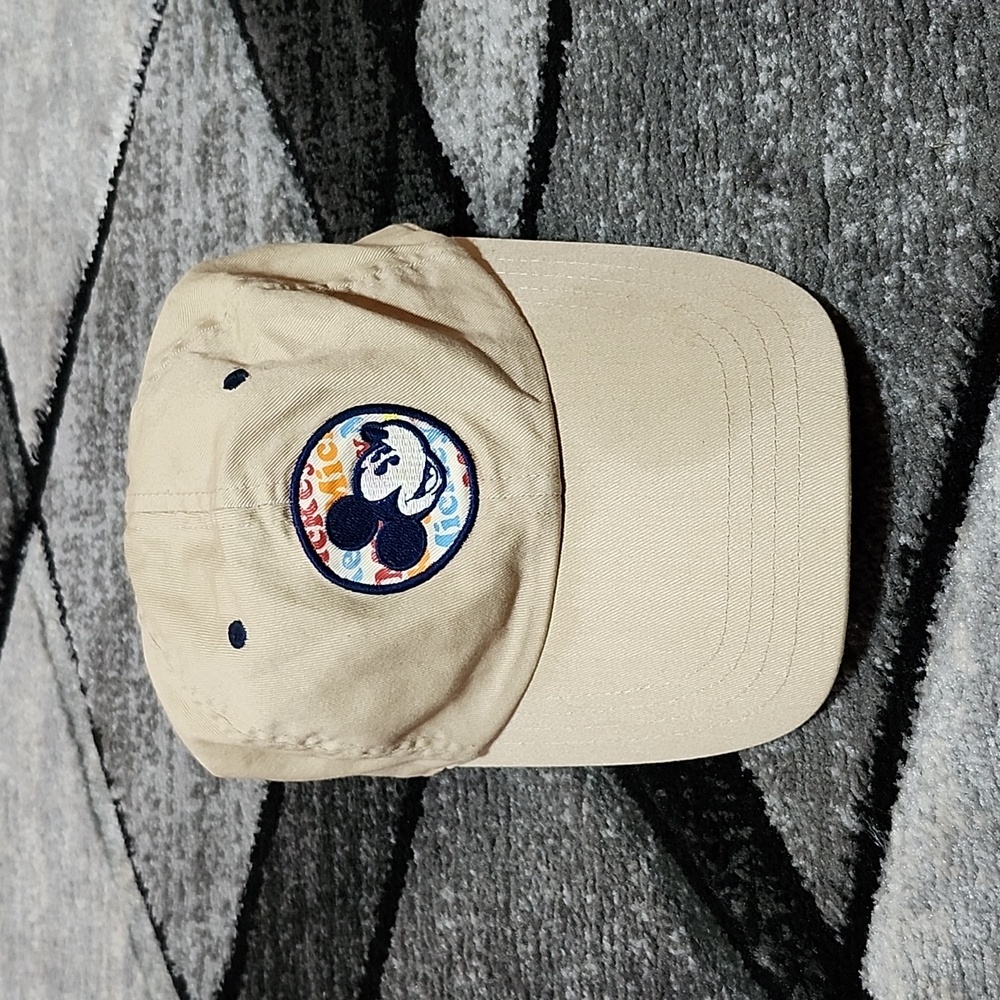 Vintage Disney Embroidered Mickey Mouse Khaki Color A… - Gem